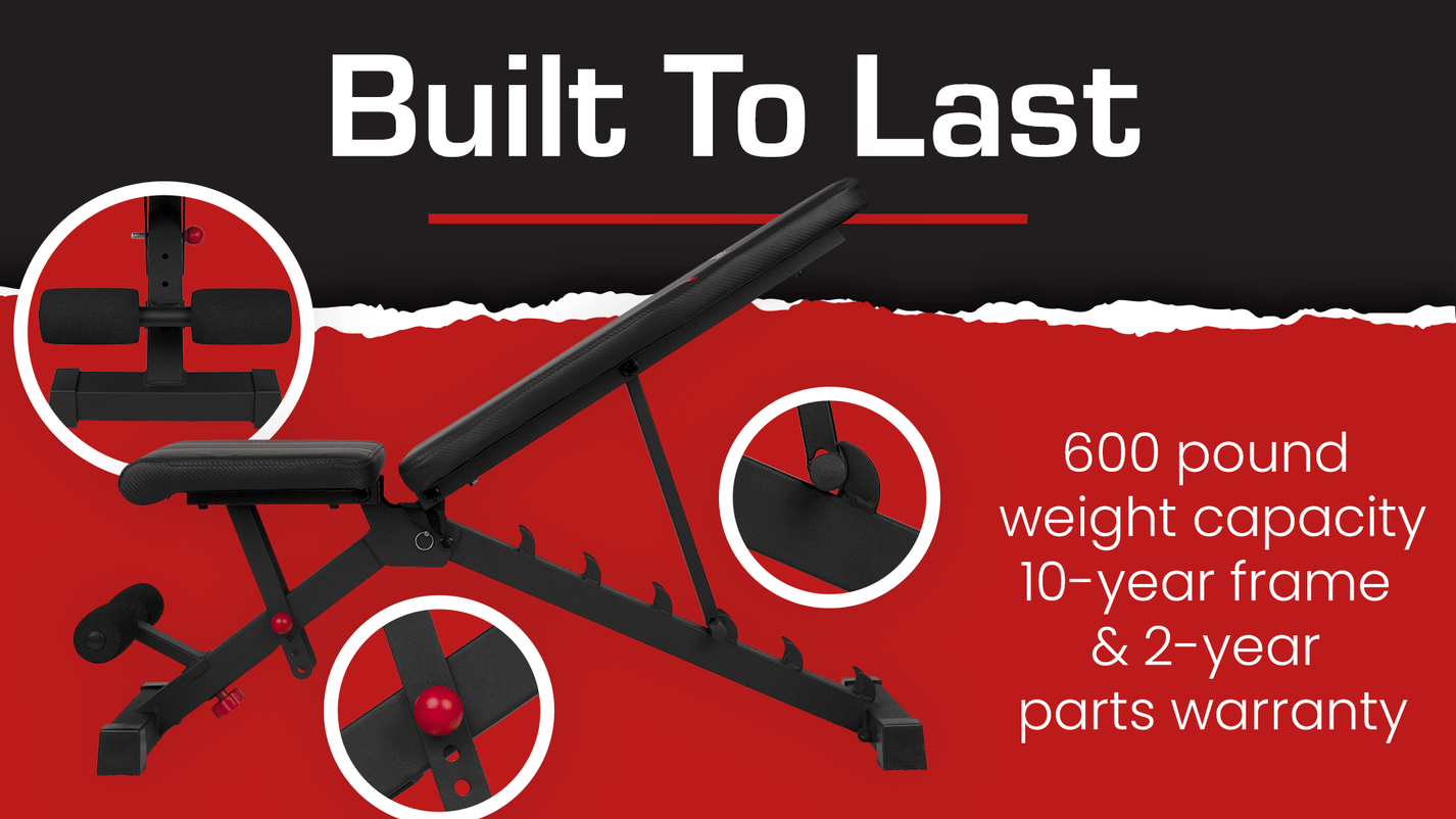 Foldable Adjustable Workout Bench | Core Home Fitness